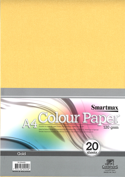Smartmax A4 Colour Paper (金) – 志成文具有限公司 CHI SHING STATIONERY CO., LTD.