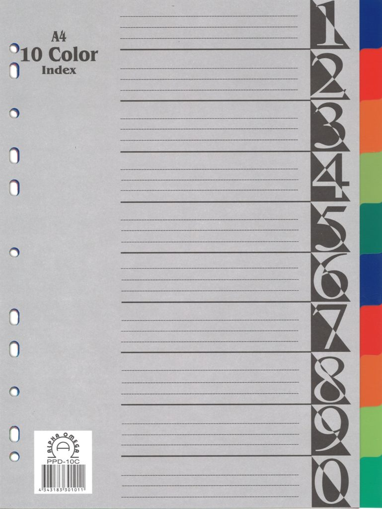 DATABANK #CID-10 (10 COLOR) INDEX (售罄) – 志成文具有限公司 CHI SHING STATIONERY ...