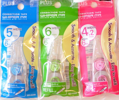 PLUS Whiper Mr Correction Tape Refills (NO. WH-624R / WH625R / WH626R ...