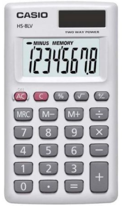 CASIO HS-8LV-WE 袋裝計算機 / 迷你計算機 – 志成文具有限公司 CHI SHING STATIONERY CO., LTD.