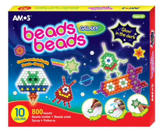 韓國製造 AMOS #BB10P-G BEADS BEADS – GALAXY (10 Colors x 80 pcs) – 志成文具有限公司 ...