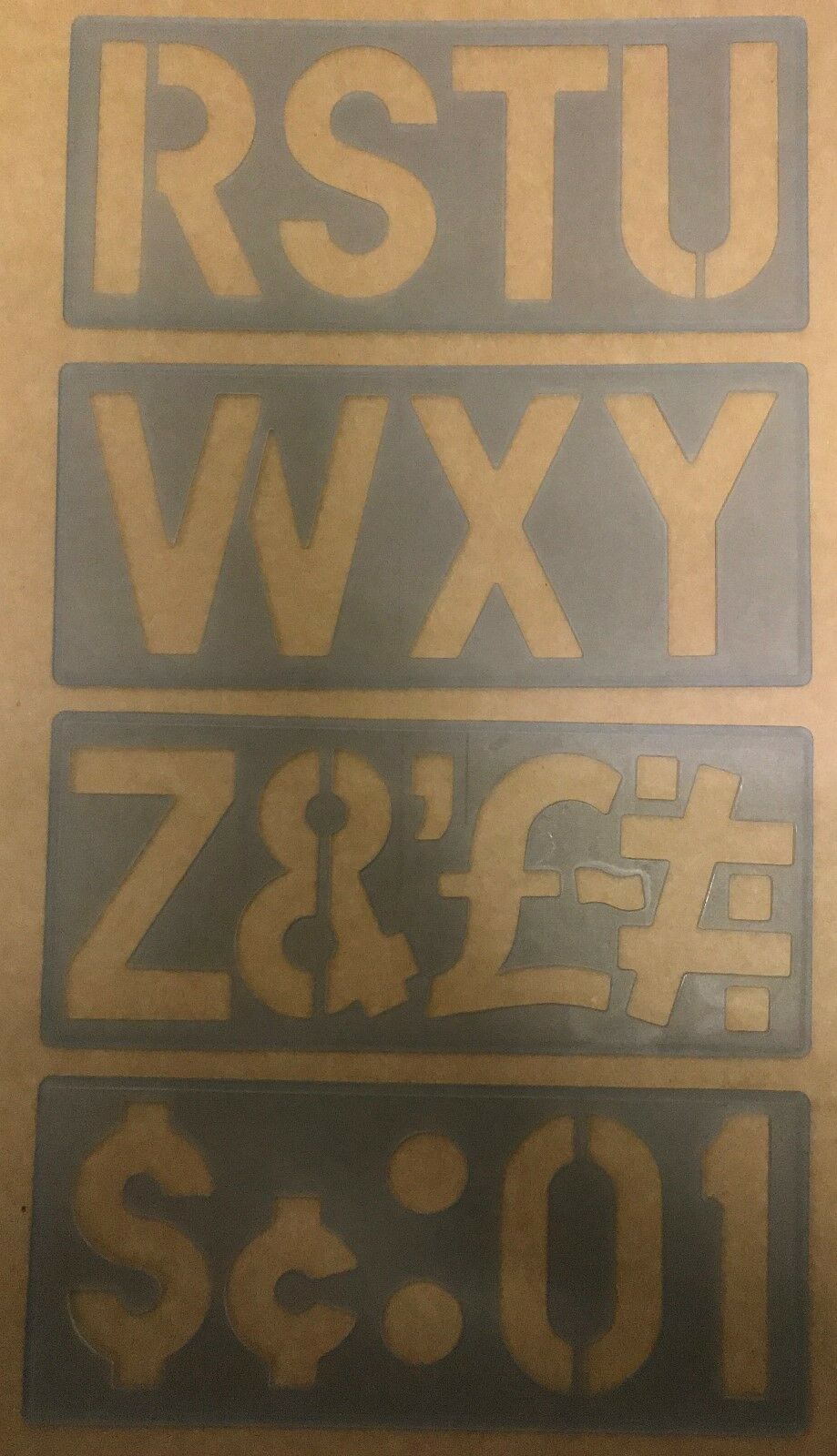 Cox Graphic Lettering Stencil NO. P-1800 臺灣確斯優質字母尺 (100mm) (售罄) – 志成文具 ...