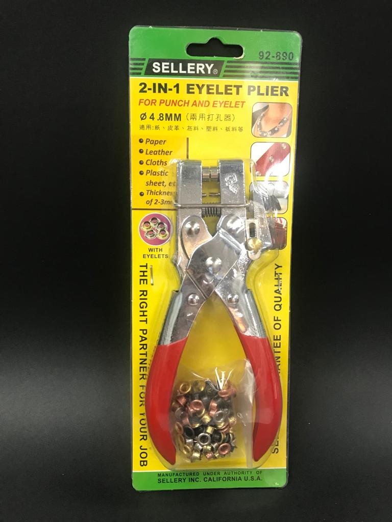 SELLERY NO.92-890 2-IN-1 EYELET PLIER 多用途雞眼鉗連釘 – 志成文具有限公司 CHI SHING ...