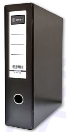 GLOBE NO. 7935BF 3.5″ BOX FILE F4 全包膠文件盒 (黑色) – 志成文具有限公司 CHI SHING ...
